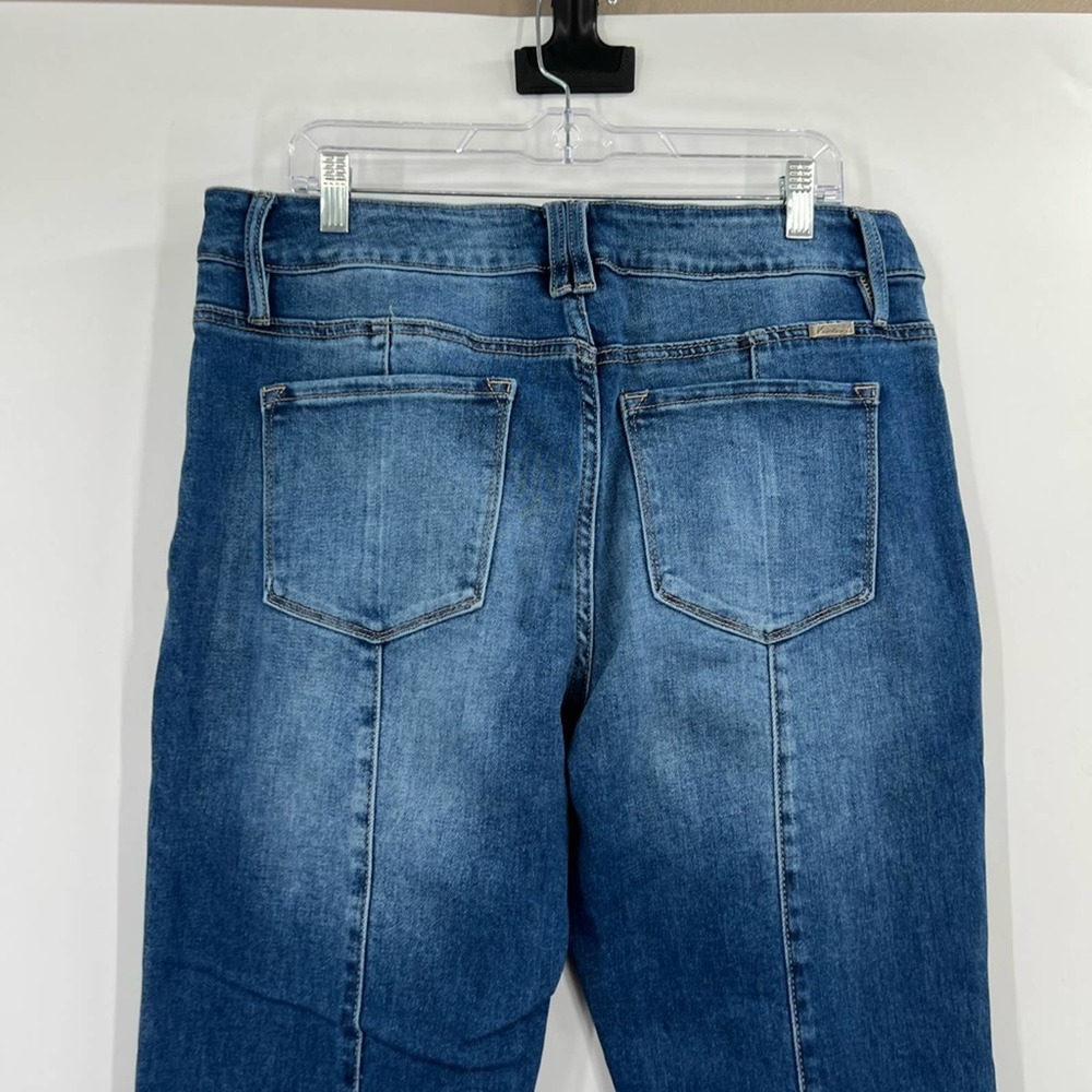 Kancan Flare High Rise Back Seam Jeans - Gem